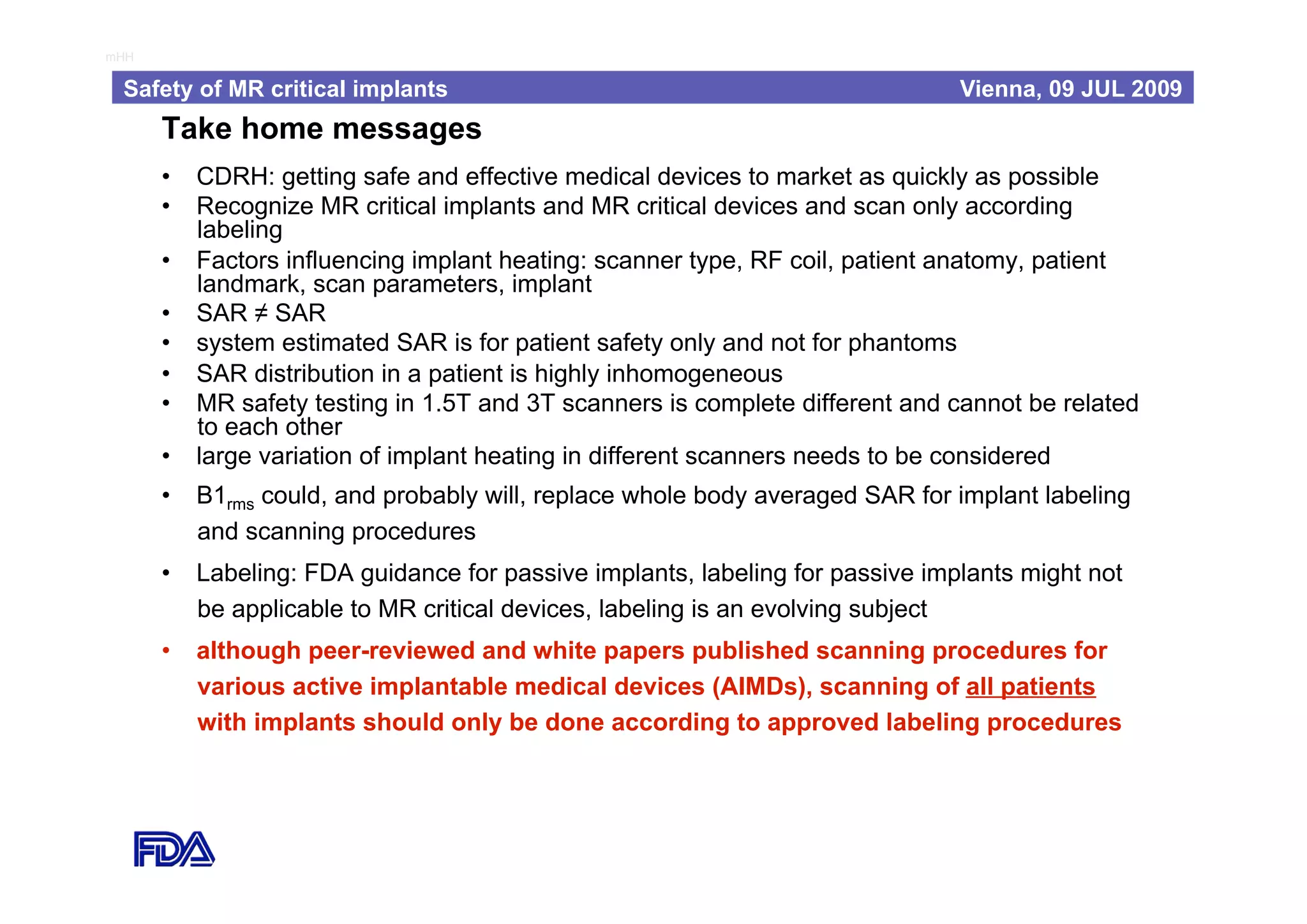 Safety of MRI Critical Medical Devices | PDF
