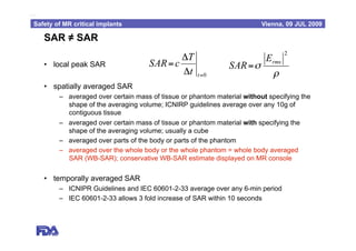 Safety of MRI Critical Medical Devices | PDF