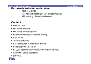 Safety of MRI Critical Medical Devices | PDF