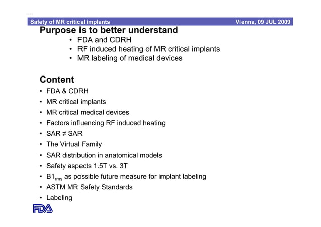 Safety of MRI Critical Medical Devices | PDF | Healthcare Industry ...