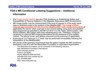 Safety of MRI Critical Medical Devices | PDF | Healthcare Industry ...