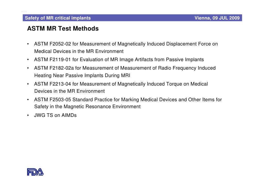 Safety of MRI Critical Medical Devices