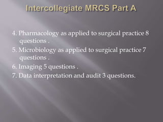 Mrcs a exam | PPTX