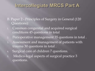 Mrcs a exam | PPTX