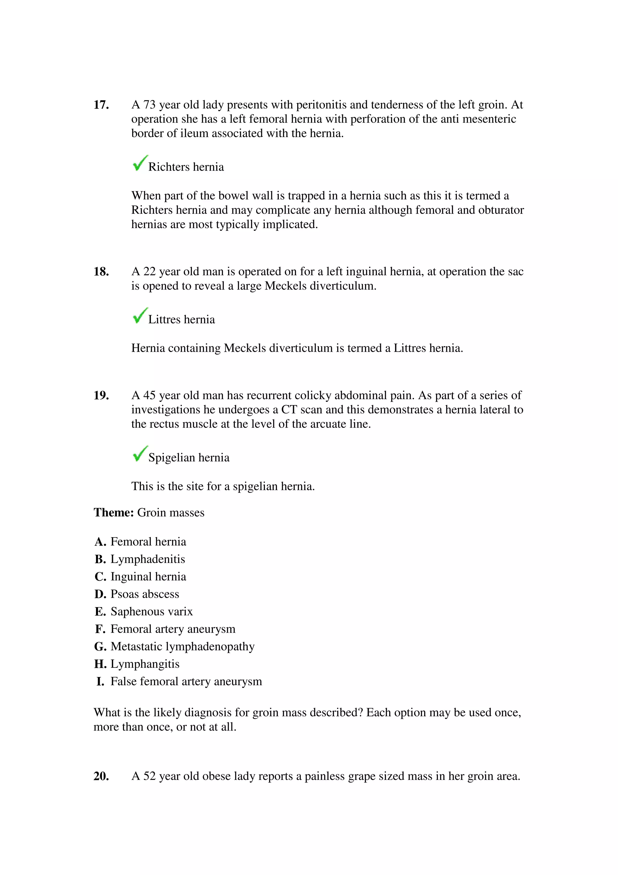 MRCS preparation eMrcs questions surgery | PDF