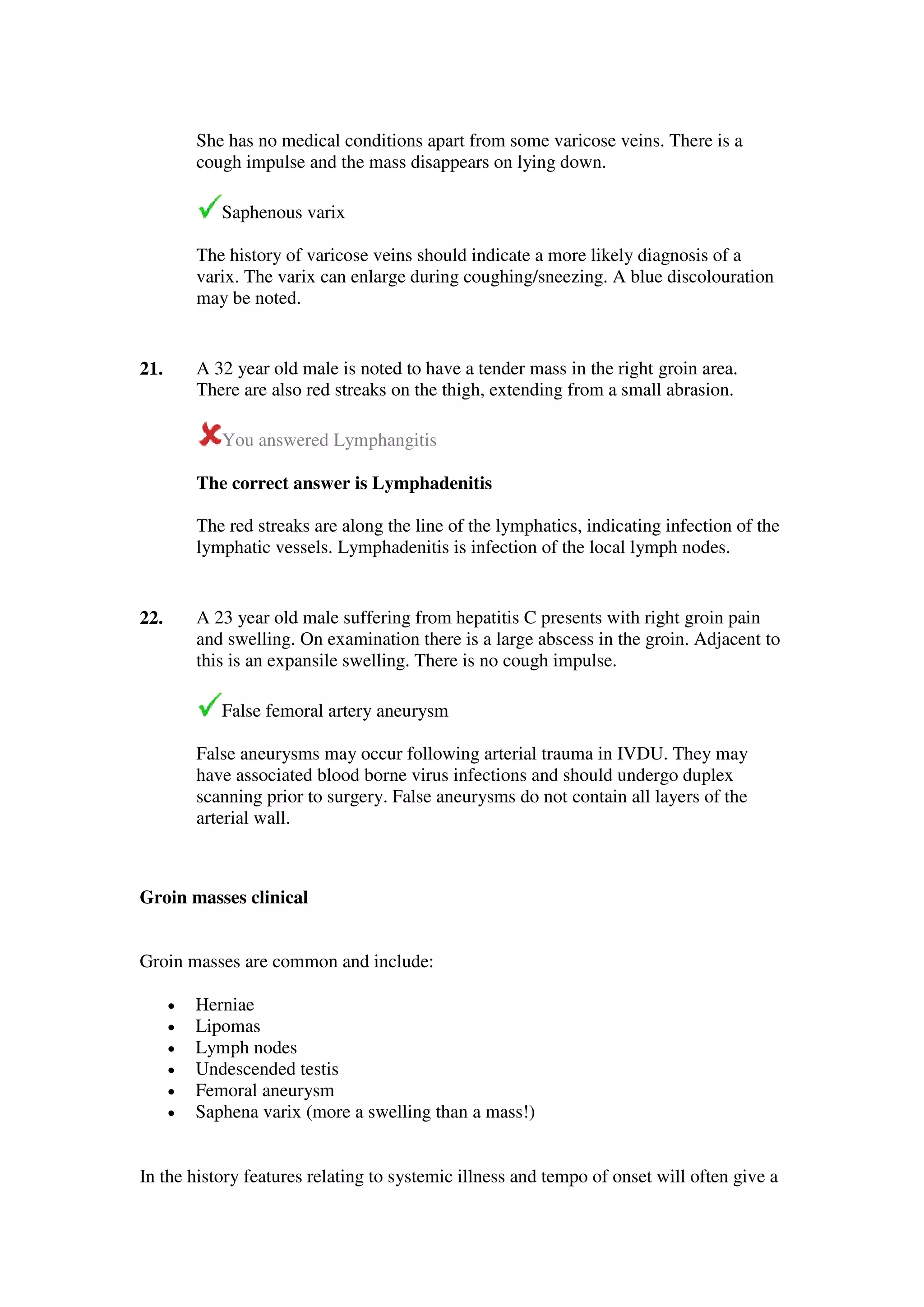 MRCS preparation eMrcs questions surgery | PDF