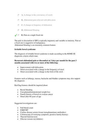 MRCS preparation eMrcs questions surgery | PDF