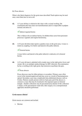 MRCS preparation eMrcs questions surgery | PDF