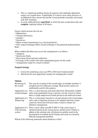 MRCS preparation eMrcs questions surgery | PDF