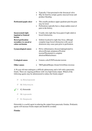 MRCS preparation eMrcs questions surgery | PDF