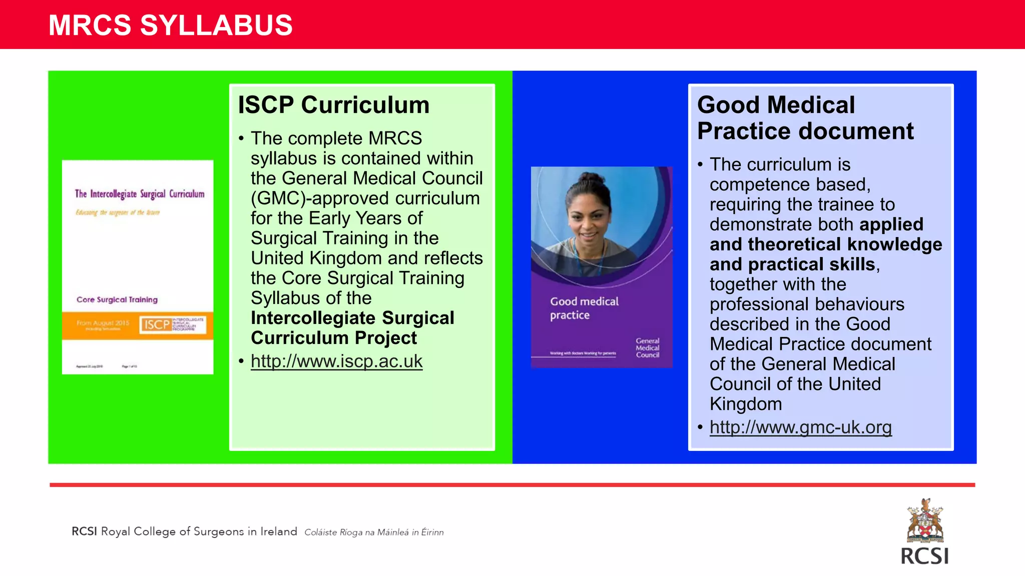 MRCS Syllabus and recommended textbooks | PDF