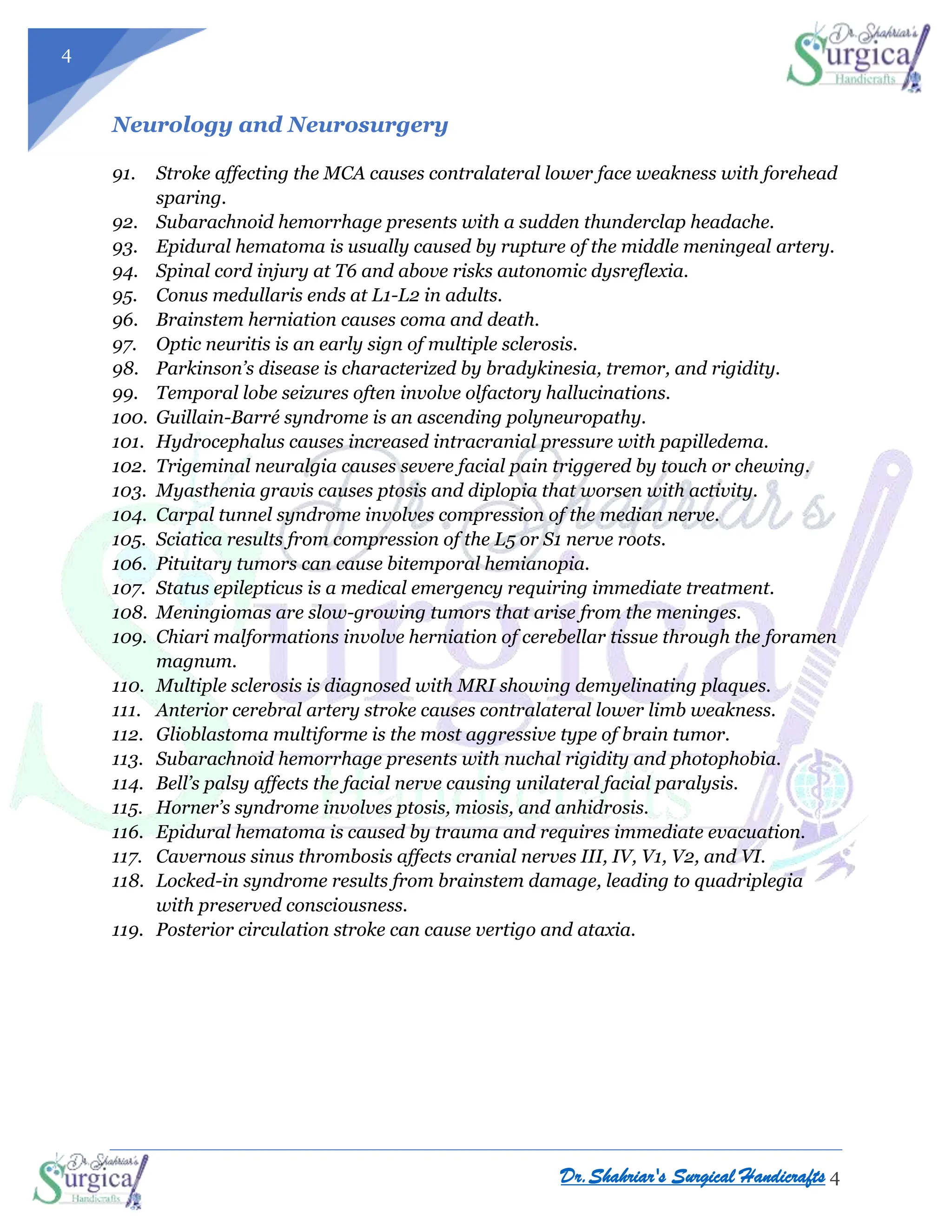 MRCS Recall September 2024 @ Dr.Shahriars Surgical Handicrafts | PDF