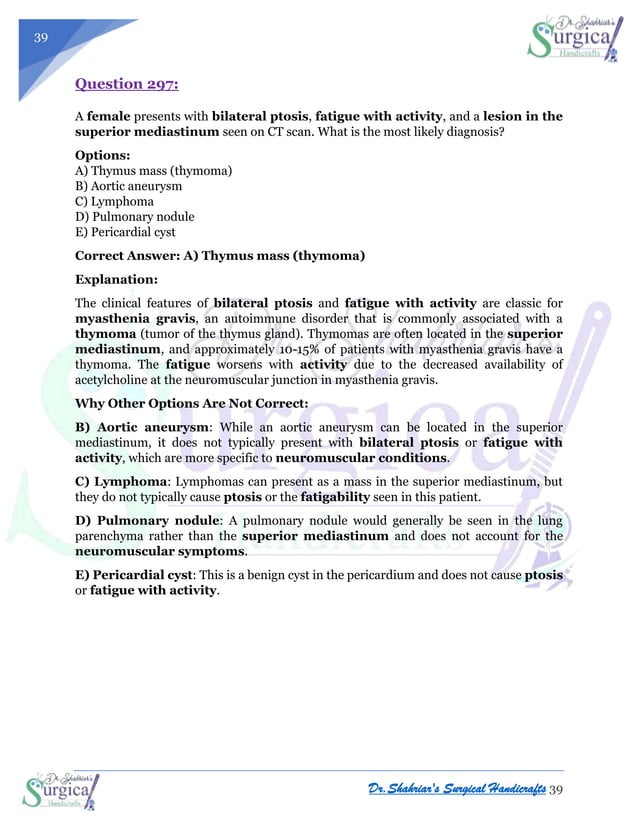 MRCS Recall September 2024 @ Dr.Shahriars Surgical Handicrafts | PDF