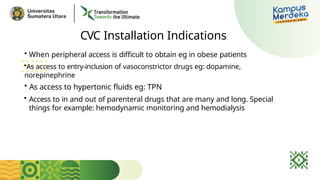 Kasus pemasangan CVC di rumah sakit adam | PPTX