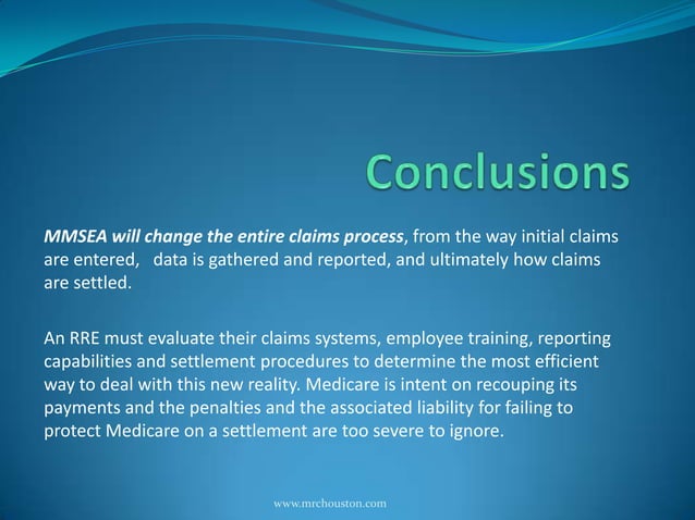 Mrc White Paper Mmsea Section 111 | PPT
