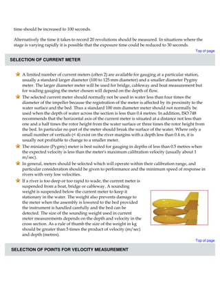river discharge measurement in water engineering | PDF