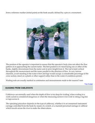 river discharge measurement in water engineering | PDF