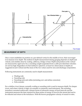 river discharge measurement in water engineering | PDF