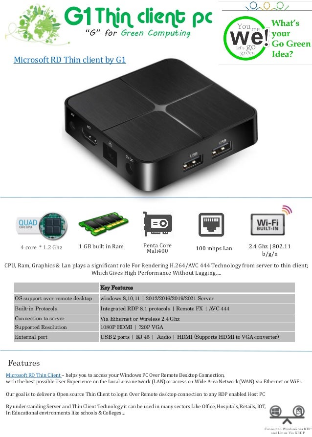 Microsoft RD Thin Client | PDF
