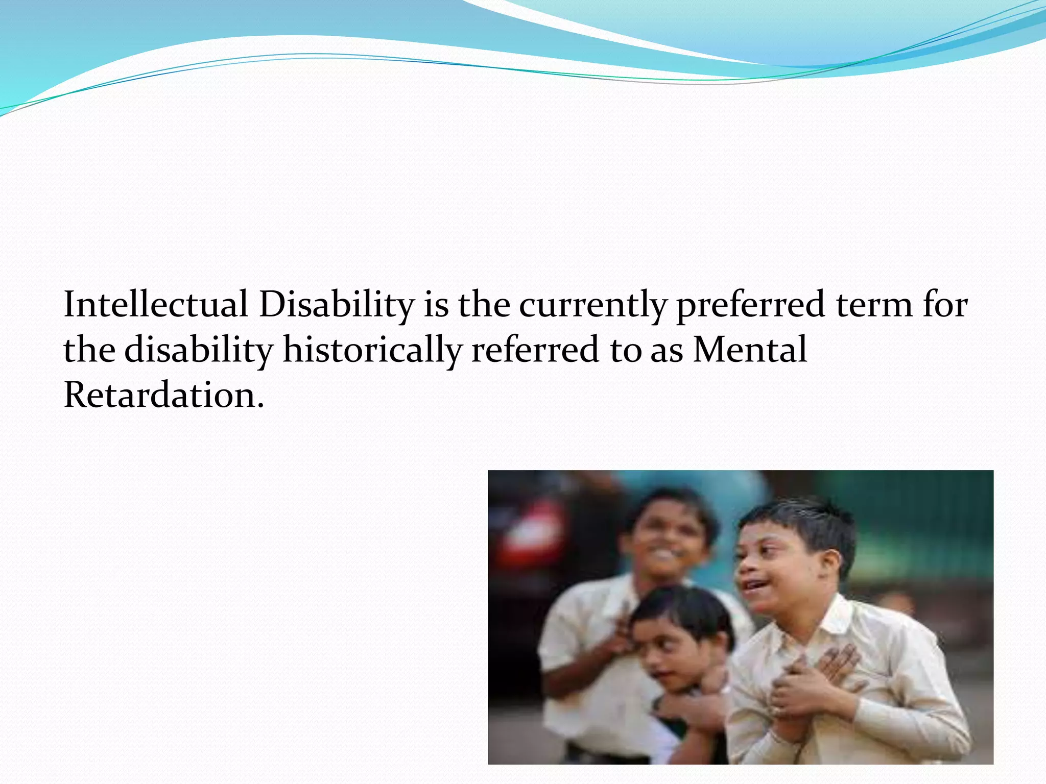 Definition of Intellectual Disability | PPTX