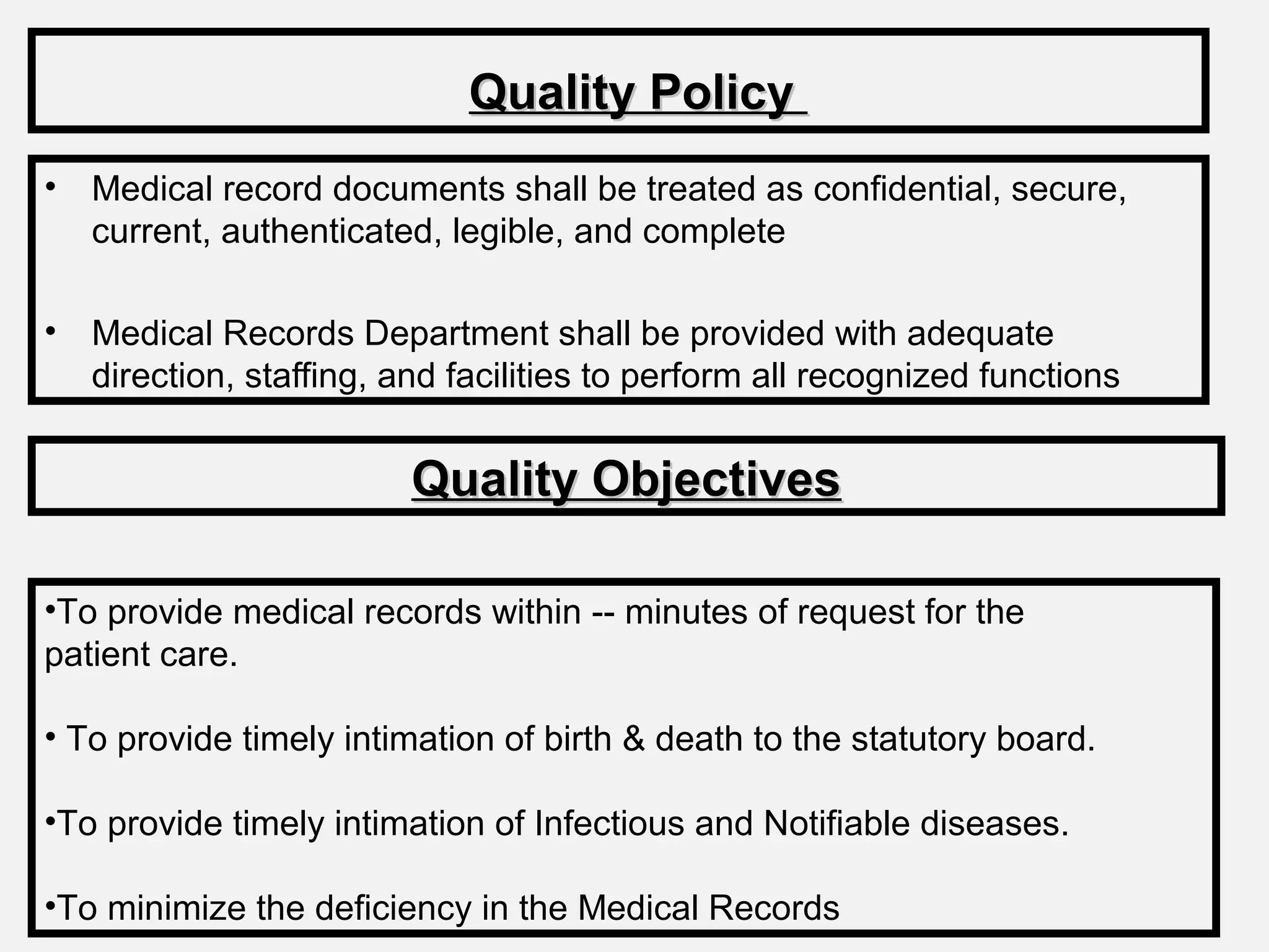 Medical Records Role and its Maintenance. | PPT