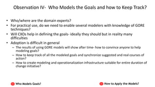 Practical Goal Modeling for Enterprise Change Context: A Problem ...