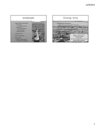 Reba - Field Scale Edge of Field Monitoring | PDF