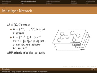 Distributed Group Analytical Hierarchical Process by Consensus | PPT