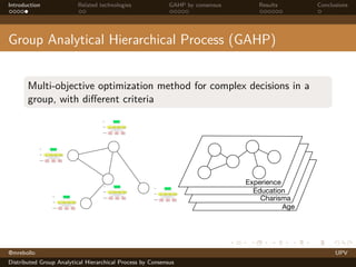 Distributed Group Analytical Hierarchical Process by Consensus | PPT