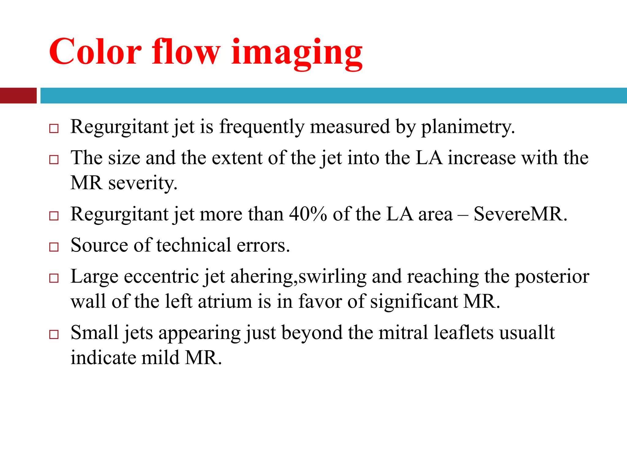 ECHOCARDIOGRAPHIC EVALUATION OF MITRAL VALVE DISEASE -MITRAL ...