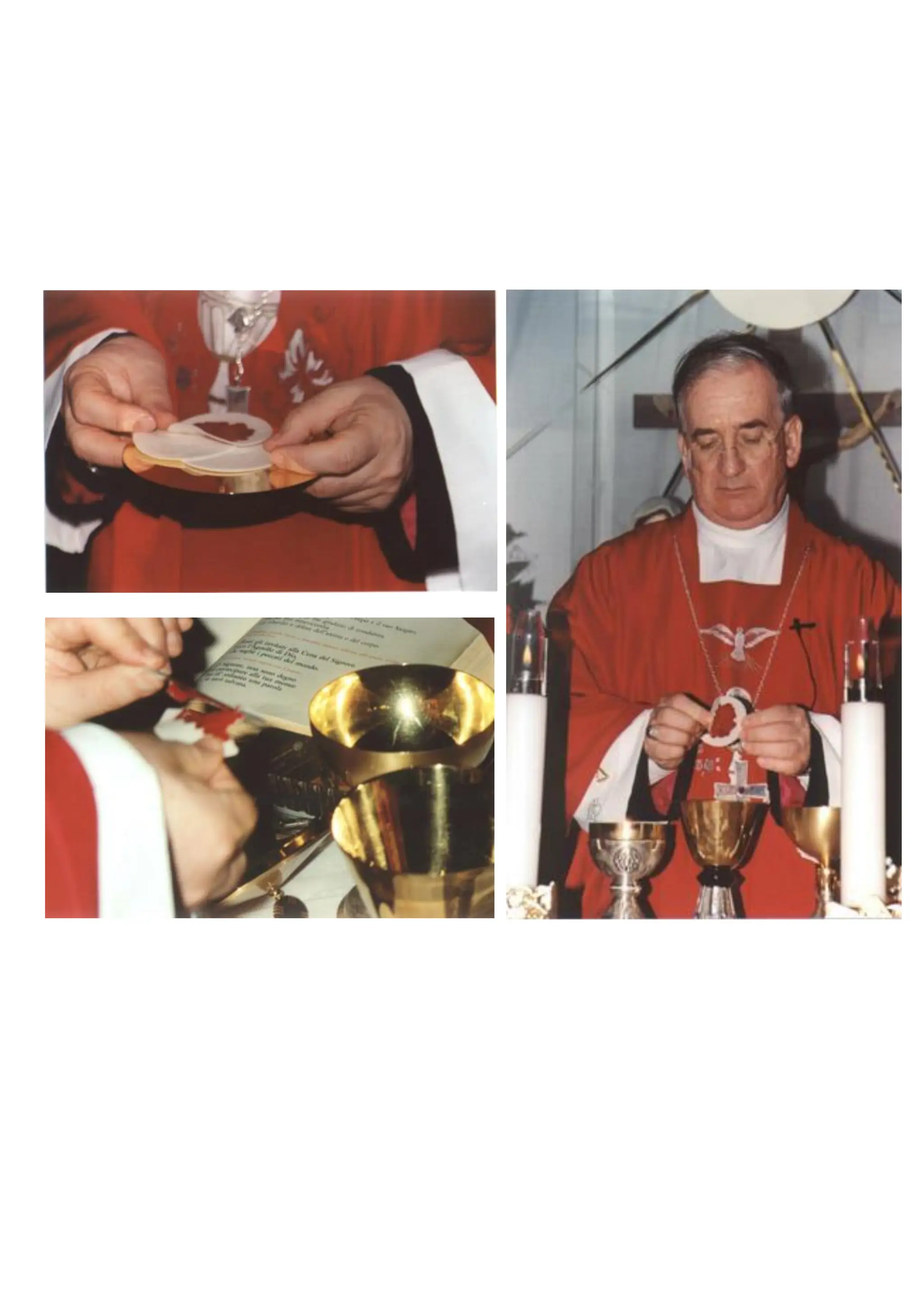 Mrekulli Eukaristike e ndodhur gjatë Meshës së kremtuar nga peshkopi ...