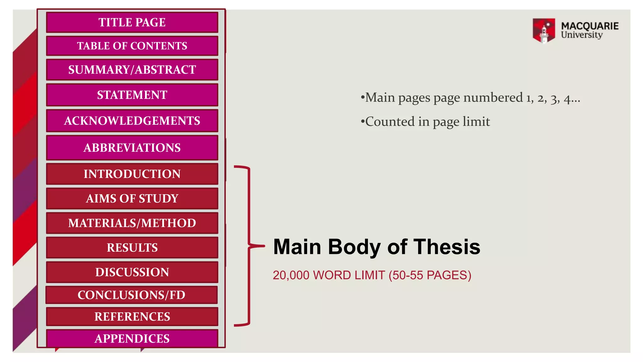 How to Write an MRes Thesis | PPTX