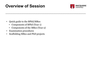 MRes and PhD | PPTX