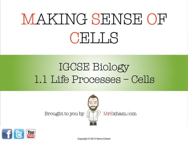 Mr Exham IGCSE Biology - Cells | PPTX