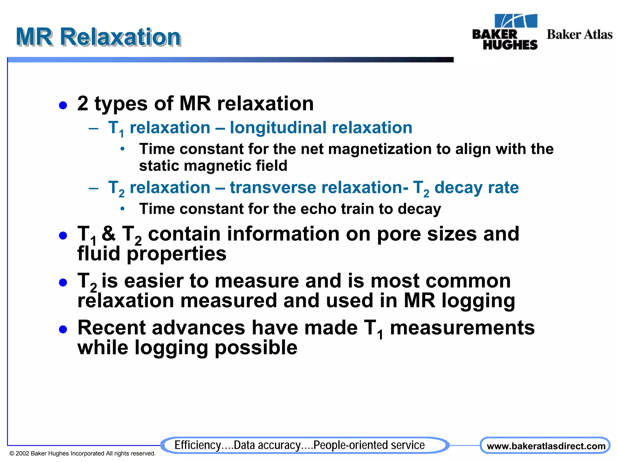 MREX (NMR Logging) | PDF