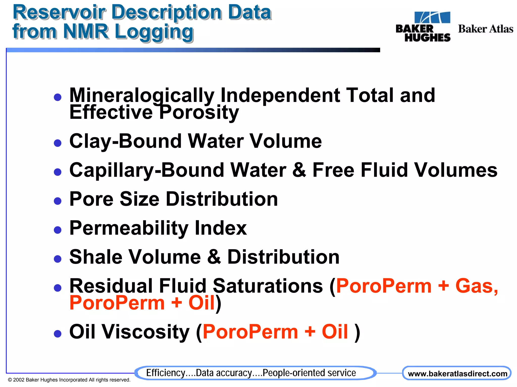 MREX (NMR Logging) | PDF