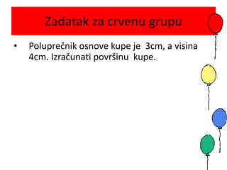 Mreza i povrsina kupe | PPTX