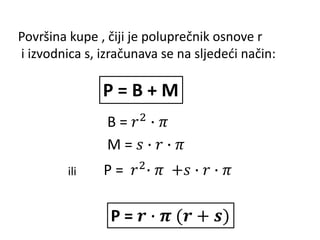 Mreza i povrsina kupe | PPTX