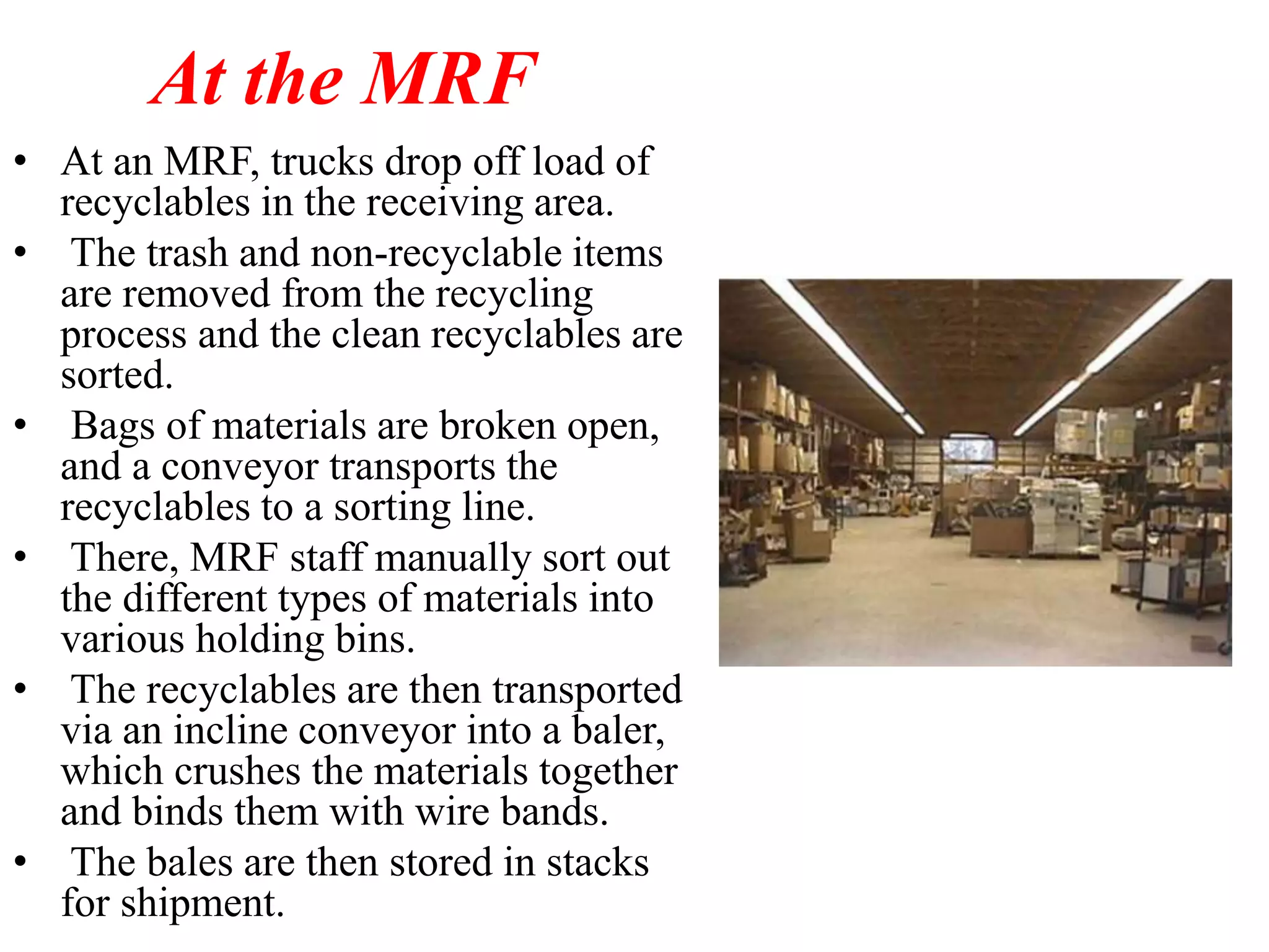Material Recovery Facility | PPTX