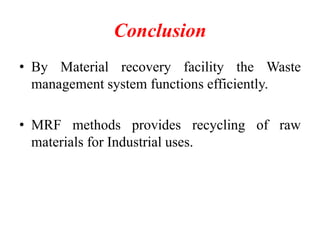 Material Recovery Facility | PPTX