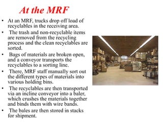 Material Recovery Facility | PPTX