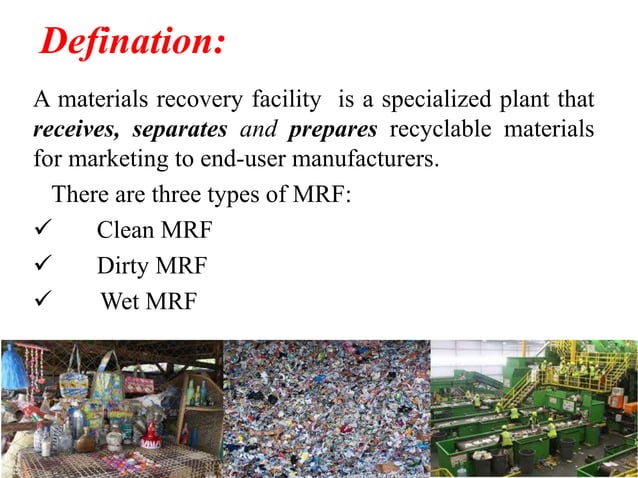 Material Recovery Facility | PPTX