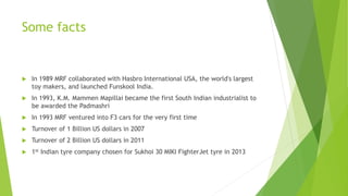 MRF(Madras Rubber Factory) 4P | PPTX