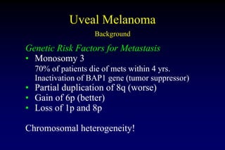 Uveal Melanoma Liver Metastases - 2019 CURE OM Symposium | PPTX