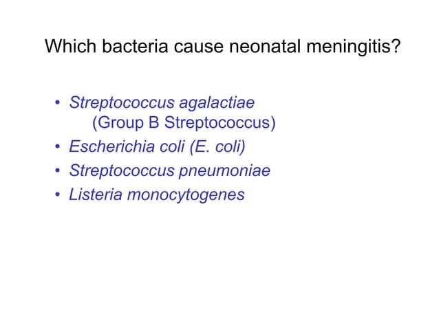 Professor Paul Heath on why we should be studying neonatal meningitis | PPT
