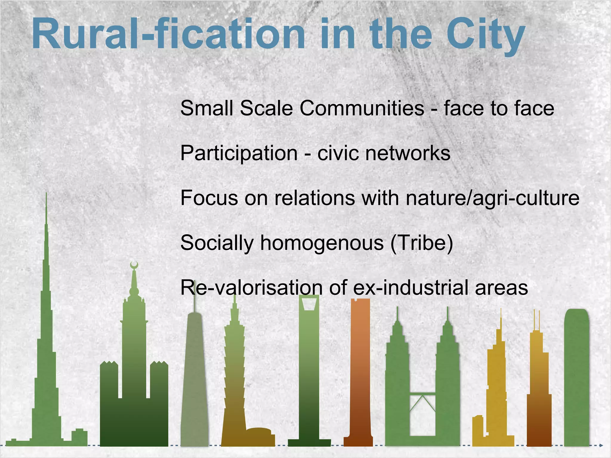 Food in cities: the new frontier of rural policy? - Matt Reed | PPT
