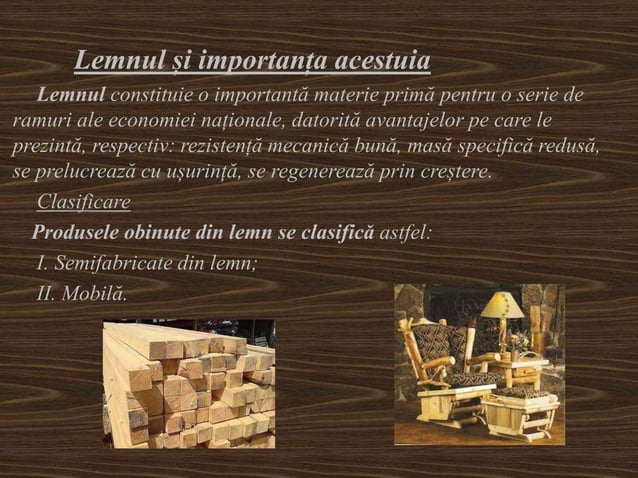 Mărfuri din lemn | PPTX