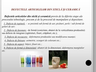 Mărfuri din sticlă și ceramică | PPTX