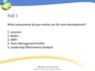 IDI & Lencioni: Combined insights for team development | PDF