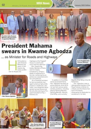Ministry of Roads and Highways Newsletter | PDF